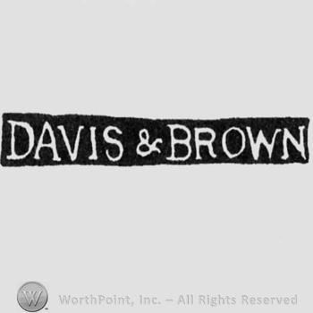 Mark with The text "DAVIS & BROWN". | #23857