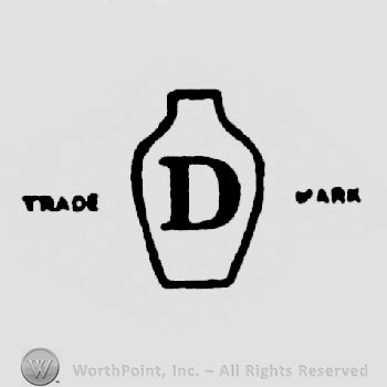 Mark with A vase, the letter "D" and the text | #23873