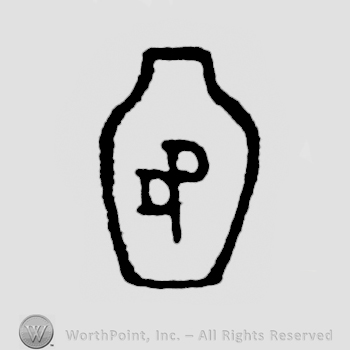 Mark with The letters "D P" and a vase. | #23874