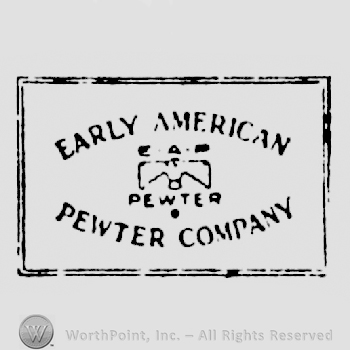 Mark with The text "EARLY AMERICAN PEWTER | #23930