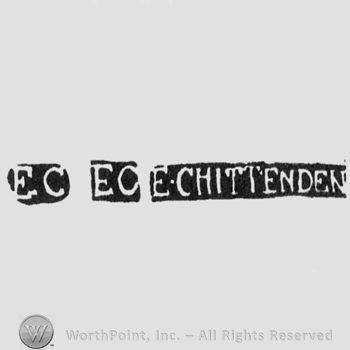 Mark with The letters "EC EC" and the text "E. | #23942