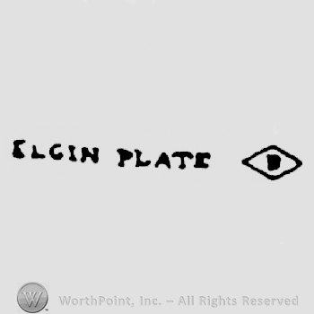 Mark with The text "ELGIN PLATE" and a diamond | #25997