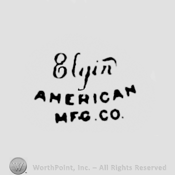 Mark with The text "Elgin AMERICAN MFG. CO.". | #26009
