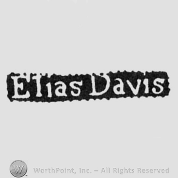 Mark with The text "Elias Davis" and a jagged | #26016