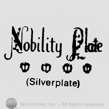 Mark with The text "Nobility Plate (Silverplate)" | #26050