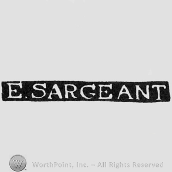 Mark with The text "E. SARGEANT" and a rectangle. | #26061