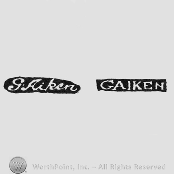 Mark with The text "G. Aiken" and the word | #26231