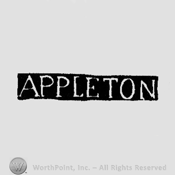 Mark with The word "APPLETON". | #26233