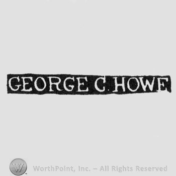 Mark with The text "GEORGE C. HOWE". | #26242