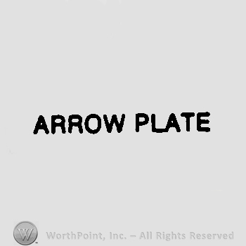 Mark with The text "ARROW PLATE". | #26293