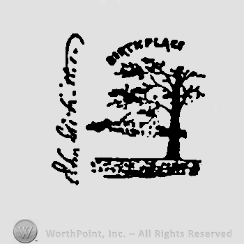 Mark with A tree and the word "Birthplace". | #26418