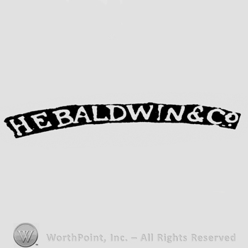 Mark with The text "HE BALDWIN & CO". | #26428