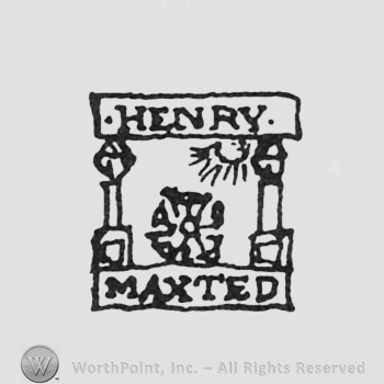 Mark with The text "HENRY MAXTED", a sun, a | #26534