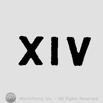 Mark with The letters "XIV". | #26566