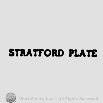 Mark with The text "STRATFORD PLATE". | #26589