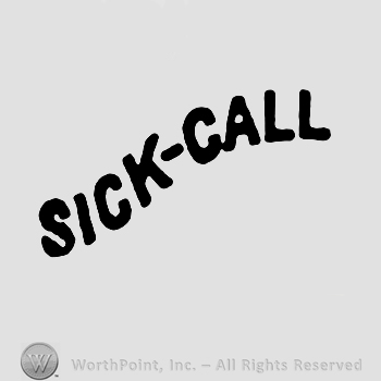 Mark with The text "SICK-CALL". | #26605