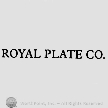 Mark with The text "ROYAL PLATE CO.". | #26734