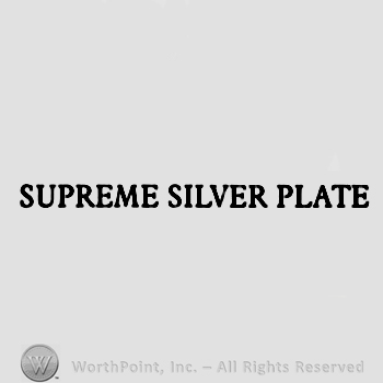 Mark with The text "SUPREME SILVER PLATE". | #26742