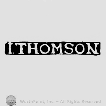 Mark with The text "I. THOMSON". | #26761