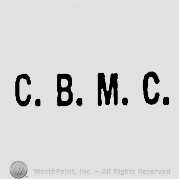 Mark with Letters C.B.M.C. written in uppercase | #26782
