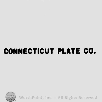 Mark with The text "CONNECTICUT PLATE CO.". | #26817
