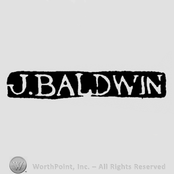 Mark with The text "J. BALDWIN". | #26822