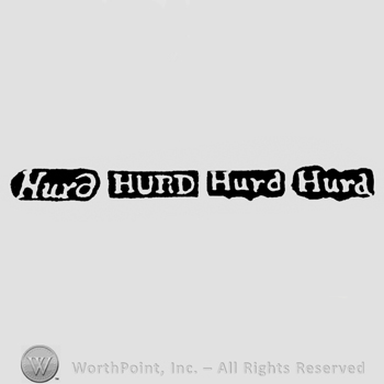 Mark with The text "Hurd HURD Hurd Hurd". | #26844