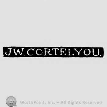 Mark with The text "J.W. CORTELYOU". | #26863