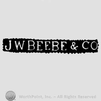 Mark with The text "J. W BEEBE & CO". | #26942