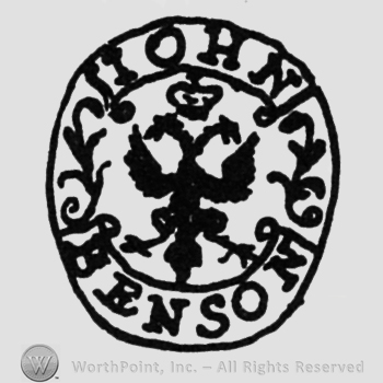 Mark with A label, the text "JOHN BENSON", a | #27044