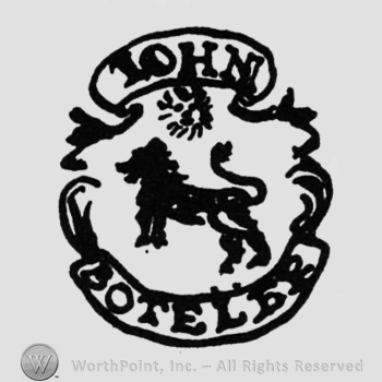 Mark with A label, the text "JOHAN BOTELER", a | #27052