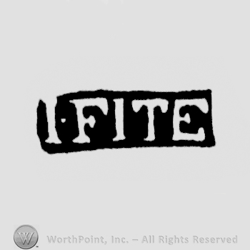 Mark with The text "J FITE". | #27154