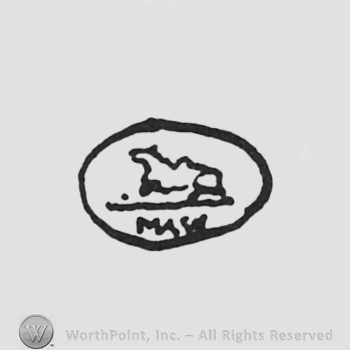 Mark with An oval, an animal and the letters | #27165