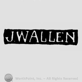 Mark with The text "J.WALLEN". | #27298