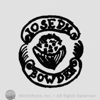 Mark with A label, the text "JOSEPH BOWDEN" and a | #27358