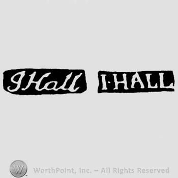 Mark with The text "JHall J.HALL". | #27390