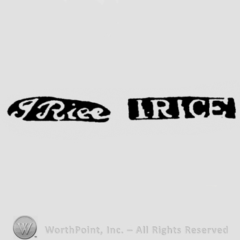 Mark with The text "J Rice J.RICE". | #27419