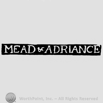 Mark with The text "Mead & Adriance" and a | #27584