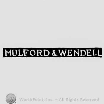 Mark with The words "Mulford & Wendell" and a | #27613