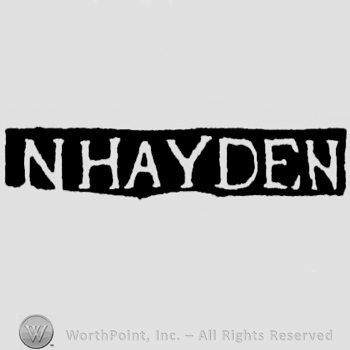 Mark with The text "N HAYDEN". | #27644