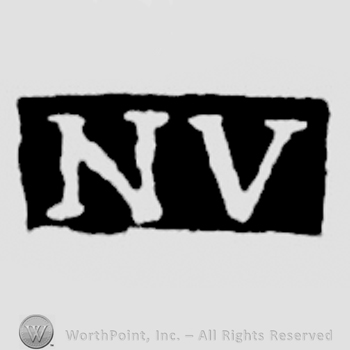 Mark with The letters "NV" and a rectangle. | #27657