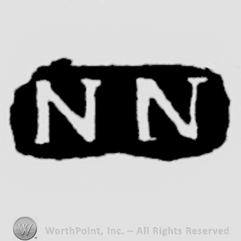 Mark with The letters "N N" and an oval. | #27663