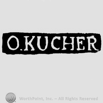 Mark with The text "O. KUCHER". | #27687