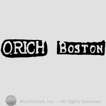 Mark with The text "O. RICH BOSTON". | #27693
