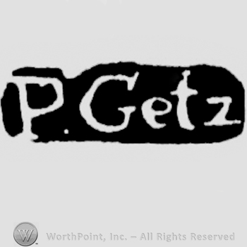 Mark with The text "P. Getz". | #27738