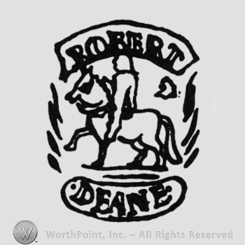 Mark with The text "ROBERT DEANE", a man on a | #27875