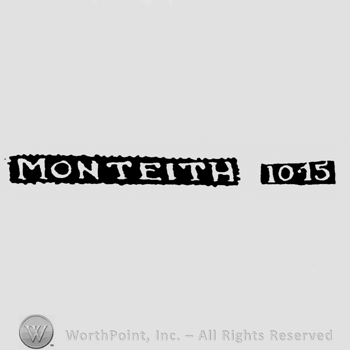 Mark with The word "Monteith" and the number | #27893
