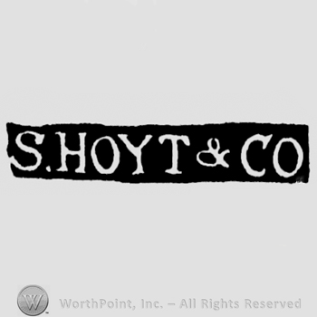 Mark with The text "S. Hoyt & Co.". | #27928