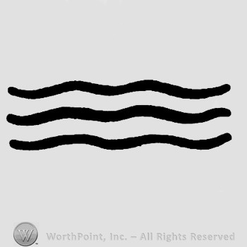 Mark with Wave made from three horizontal lines. | #317168