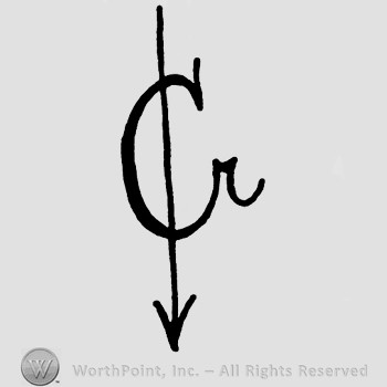 Mark with The letters "Cr" and an arrow. | #317382